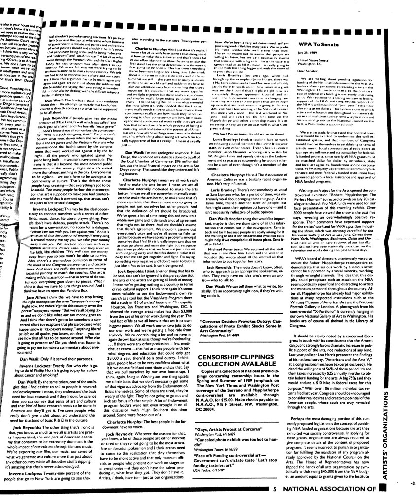 NAAO Bulletin – August 1989 – NAAO Archives