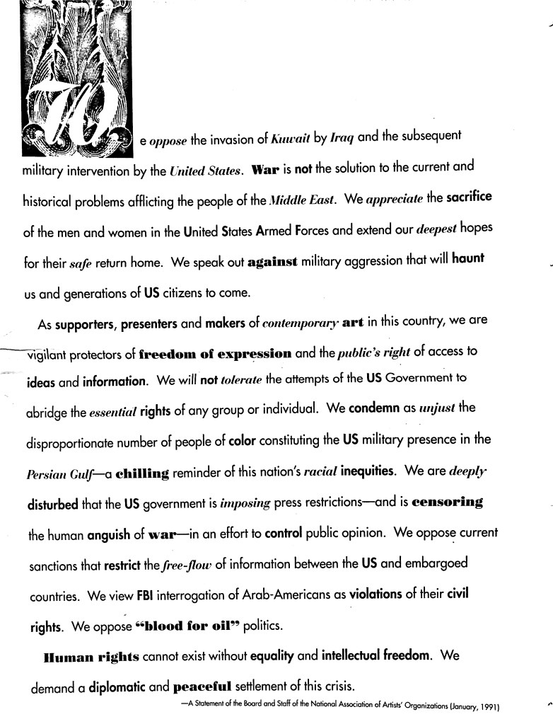 NAAO Bulletin – January 1991 – NAAO Archives