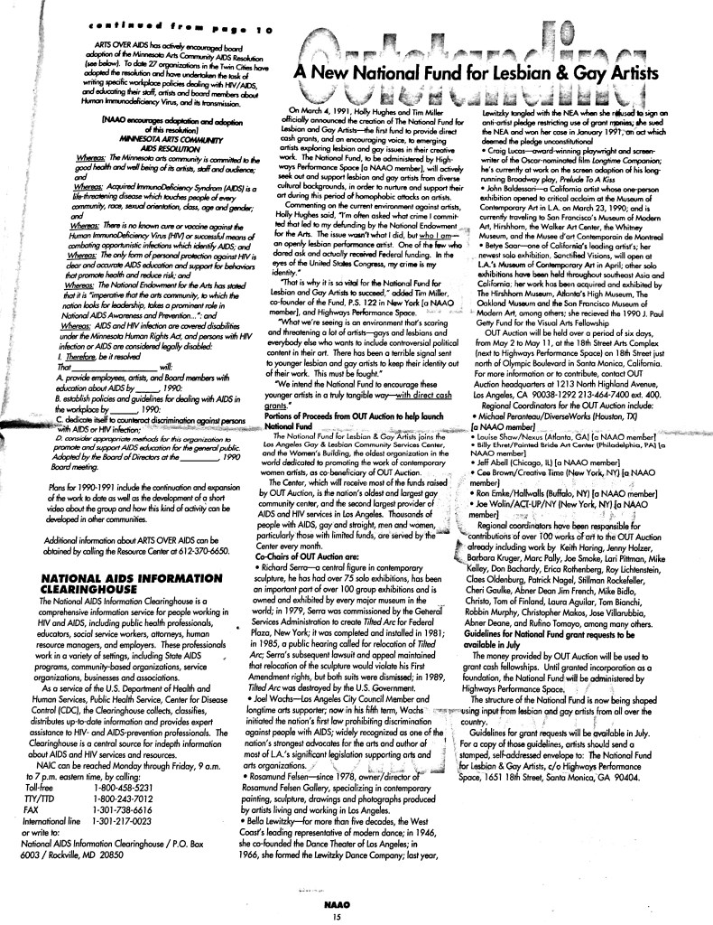 NAAO Bulletin – March 1991 – NAAO Archives