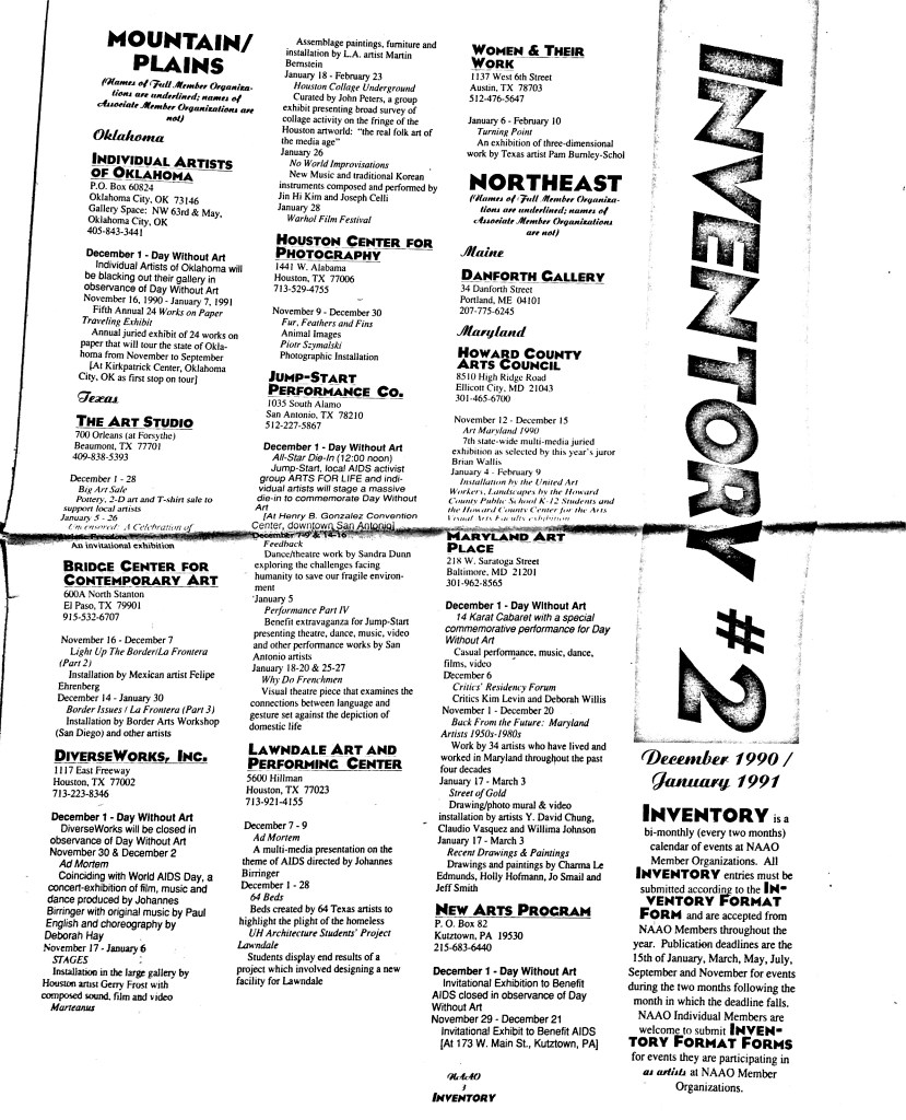 NAAO Bulletin – November 1990 – NAAO Archives