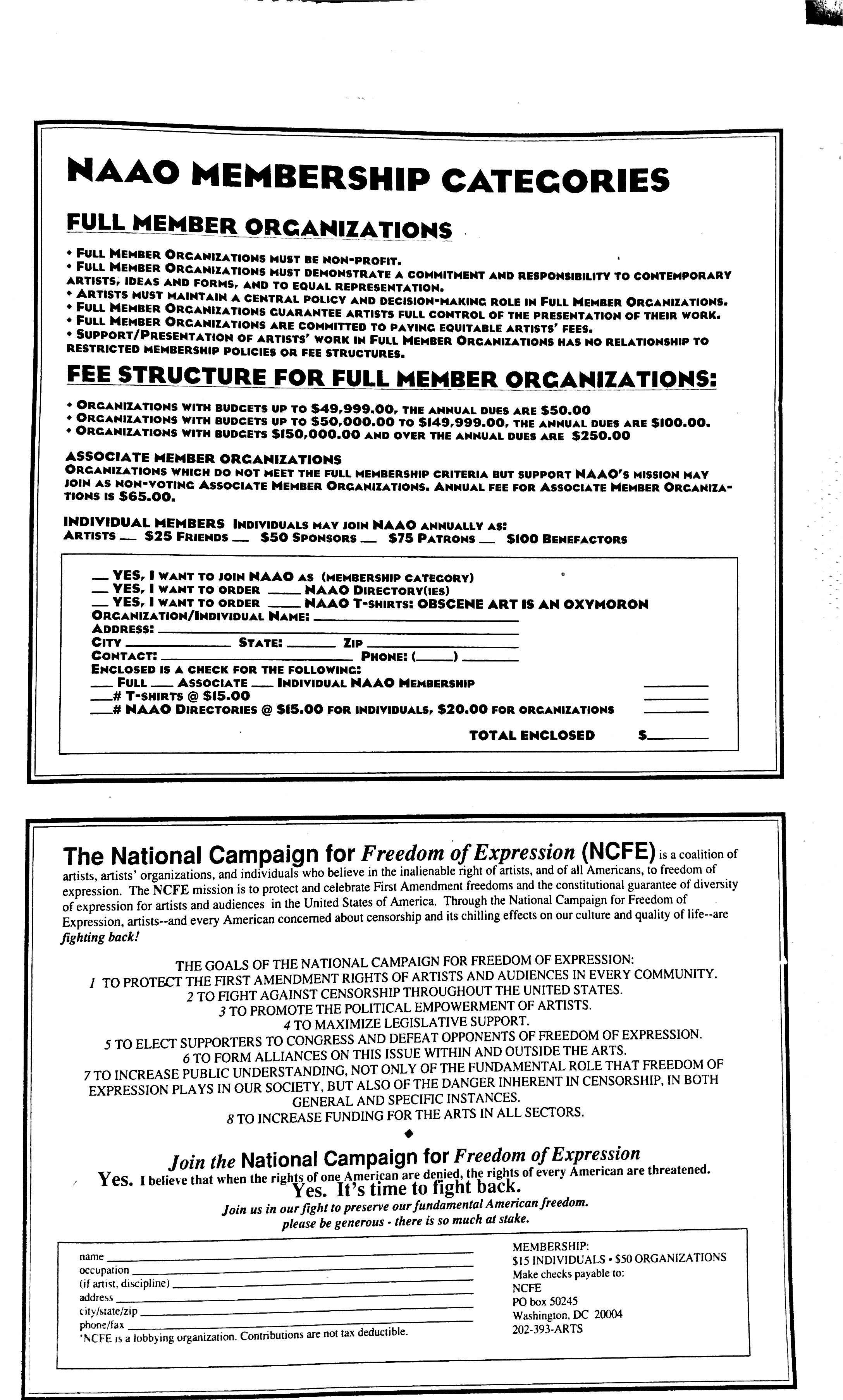 NAAO Bulletin – October 1990 – NAAO Archives