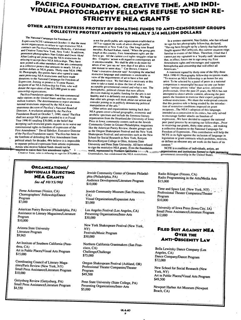 NAAO Bulletin – October 1990 – NAAO Archives